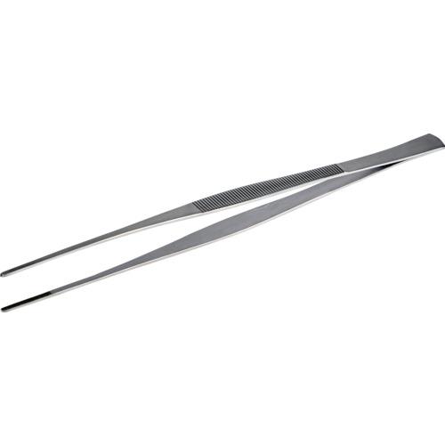 特長：微小なパーツや小物を容易につかむことができます。直タイプ（ギザ付）です。用途：小物つまみ作業に。仕様：全長(mm)：300幅(mm)：20先端形状：直/ギザ付材質／仕上：ステンレス（SUS410）注意：ESD対策仕様品ではありません。...