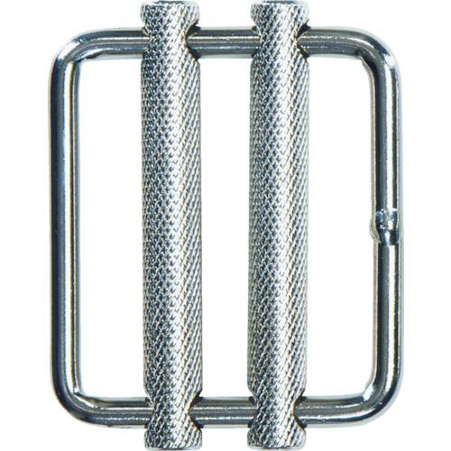 特長：簡単にPPベルトをしっかり結束できる専用金具です。用途：PPベルト専用金具。ベルトの引き締め。仕様：最大使用荷重(kg)：150適合幅(mm)：50横(mm)：61寸法(mm)B：44寸法(mm)C：5寸法(mm)A：51寸法(mm)...