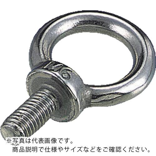 特長：ボルトの頭部がリング状になっているので、ロープ・鎖・ワイヤなどを通して使用できます。用途：機械器具類の吊り上げなど、一般の荷役に。仕様：使用荷重(kN)：1.47B(mm)：18D(mm)：8H(mm)：42L(mm)：25ねじ径：M...
