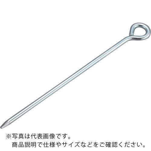 特長：ロープやワイヤなどを固定するのに最適です。用途：各種テント、タープ設営、園芸、区画ロープ設置などに。仕様：首下長(mm)：900幅(mm)：38径(mm)：9内径(mm)：20材質／仕上：スチール表面処理：ユニクロ注意：提供不可：ch...