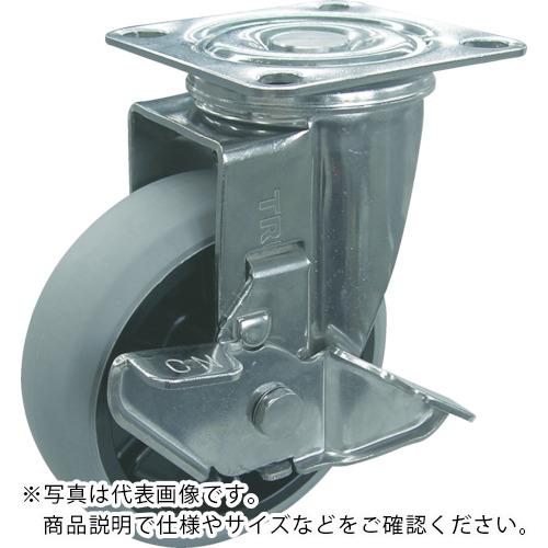 特長：金具にはステンレス（SUS304）を使用し、車輪にはナイロンホイールウレタン車を使用しているので耐食性、耐水性に優れています。用途：食料品や医療機器など運搬用台車用に。仕様：許容荷重(daN)：180許容荷重(kgf)：183.6車輪...