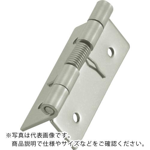 特長：スプリング入りなので開きっぱなしにならず、自然と閉まる方に戻っていきます。仕様：全長(mm)：25幅(mm)：32厚さ(mm)：1.2ねじ穴数：4穴径(mm)：3.2耐荷重(kg)2個使用時：2取付方法：木ねじ(別売)表面処理：鏡面バ...