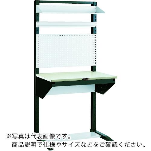 特長：パネルと棚板で工具などの整理ができるため、天板の作業スペースを有効活用できます。生産する製品の工程数に合わせて、組み立て・梱包ラインが簡単に組み替えできます。天板表面はメラミン樹脂を使用しています。耐熱性が高く硬度が高いため傷が付きに...