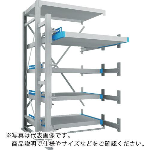 特長：定位置（収納時・フルストローク時）で自動的にロックされ、ワンタッチで解除できます。多段引き出し防止機構が付いているので安全です。高剛性の新型支柱75mm幅仕様のため、有効内幅が広くなりました。フルストローク時、棚の奥まで品物の出し入れ...