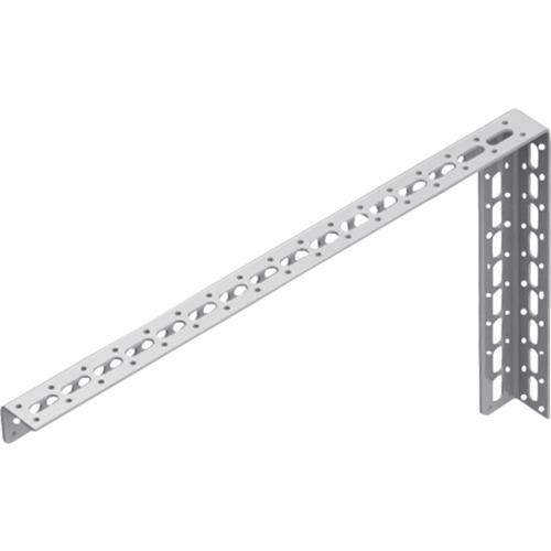 特長：プレスフォーミングで高精度です。丈夫で美麗な表面処理加工が施されています。溶接不要で現場でカットするだけで、ボルトで組めます。横引き配管と立配管の施工が同時にできる両穴タイプです長穴と丸穴があいており、さまざまな現場で対応できます。仕...
