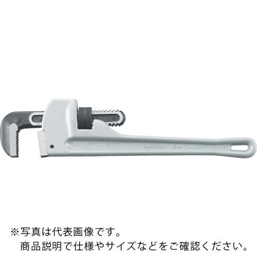特長：本体はアルミ合金を使用し、軽量で耐久性に優れています。従来のスチール鍛造品に比べ約30%軽量化しました。用途：ガス、水道管（白管）などの締め付け、解体作業に。仕様：くわえられる管呼び寸法：6〜25Aくわえられる管外径(mm)：6〜40...