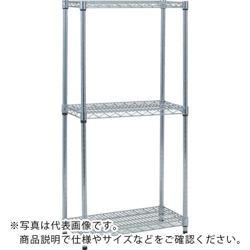 特長：棚板は25mmピッチで位置変更可能です。アジャスターは+15mmの調整ができるので水平出しも簡単です。三層メッキ構造で防錆力抜群です。用途：各種倉庫や工場での保管・管理、店舗などでの陳列に。仕様：間口(mm)：609奥行(mm)：45...