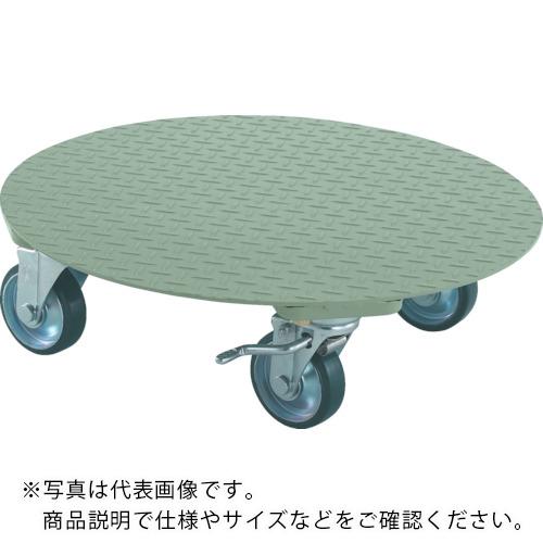 特長：溶接構造になっているので堅牢です。耐油性、耐摩耗性に優れたウレタンキャスターを使用しています。フラットな荷台のため、平台車としても使用できます。仕様：均等荷重(kg)：500積載面(mm)：552床面高さ(mm)：198キャスター径(...