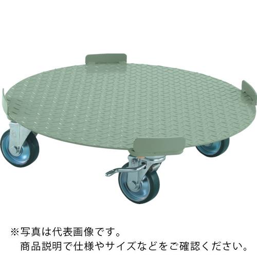 特長：溶接構造になっているので堅牢です。耐油性、耐摩耗性に優れたウレタンキャスターを使用しています。ずれ防止の4点ガイド付です。仕様：均等荷重(kg)：500積載面(mm)：610床面高さ(mm)：198キャスター径(mm)：130キャスタ...