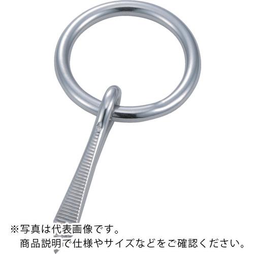 特長：木材の壁面や柱などに打ち込み固定することで丸リングに物を通して吊り下げができます。用途：ワイヤ・ロープ・チェーンなどの端末の処理に。木材などに。仕様：使用荷重(kN)：0.2D(mm)：4L(mm)：30H(mm)：35d(mm)：4...