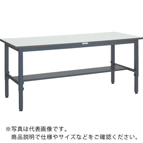 特長：700〜910mmの間で35mmピッチで高さ調節が可能です。用途：高さ調整が700〜910mmまでピッチ35mmでできますので、作業内容に合わせて、座り作業・立ち作業のいずれにもご利用できます。仕様：天板材質：リノリューム張間口(mm...
