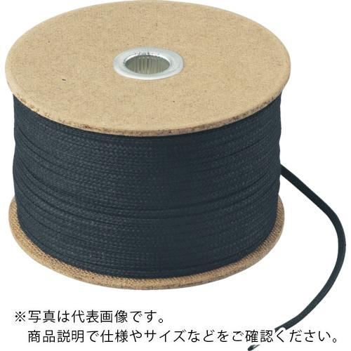 特長：しなやかで手ざわりも良く、扱いやすい組みひもです。耐候性、耐久性に優れています。組みひもなので結びやすく、ほつれにくいタイプです。用途：ケーブル、電工資材の結束、固定。屋外現場での結束、かがり用。仕様：色：黒幅(mm)：4線径(mm)...