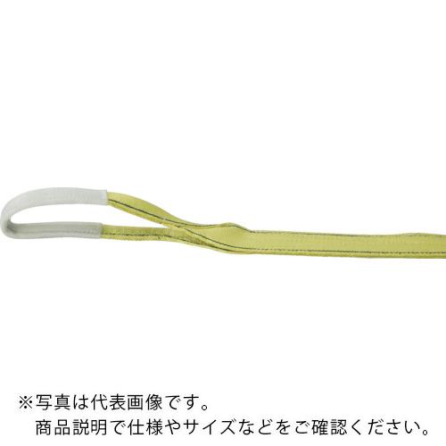 特長：伸びが少ないため、寸法安定性に優れています。片側の縫製が2重のため柔らかく、チョーク吊りに最適です。強靭な合成繊維を使用していますので、引張強度・耐久性・耐候性・防腐性に優れています。使用限界がわかる標示(緑色の糸)が織り込んであり交...