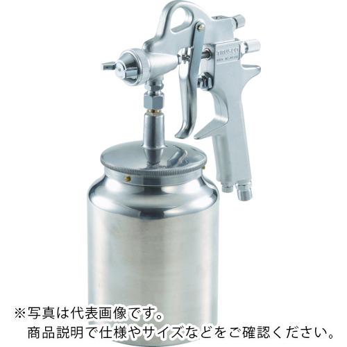 特長：すぐに使えるガン・カップのセットタイプです。塗装ミストの飛散をより少なくし、塗着効率の向上を図る一方、性能品質を高め、一段と作業性をアップしています。用途：小物塗装、中物塗装など。仕様：ノズル径(mm)：1.5所要圧縮機(kW)：0....