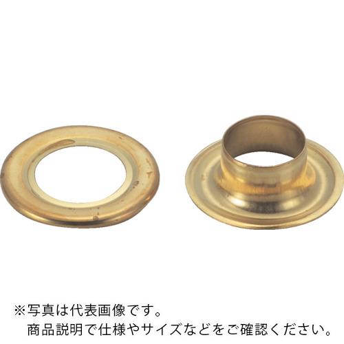 特長：アルミ製に比べ強度に優れた素材です。用途：装飾性があり、書類とじ・文具・バック・靴などの補修、補強、製作に適しています。仕様：内径(mm)：4使用可能厚さ(mm)：1.5適合工具：THP-P(内径4〜15mm)・THP-PH(内径4〜...