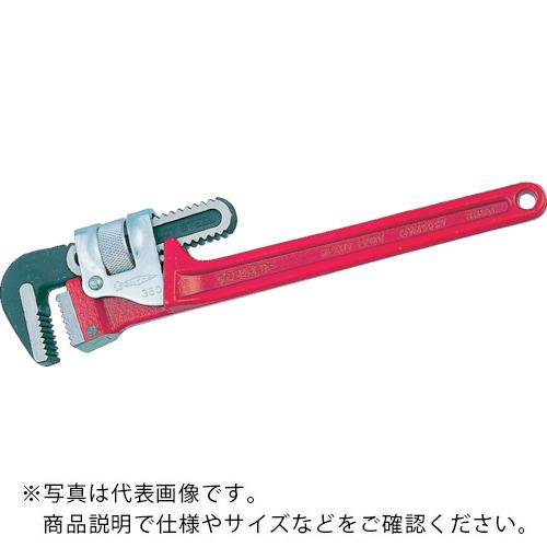特長：強度・耐久性・作業性が高い、トライモ型の強力型パイプレンチです。用途：ガス・水道管（白管）などの締め付け、解体作業に。仕様：くわえられる管呼び寸法：6〜32Aくわえられる管外径(mm)：6〜45全長(呼称)(mm)：250注意：提供不...