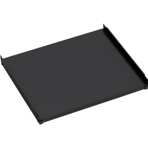 特長：棚1段分（棚板と棚受け2本）のセットです。用途：ボルトレス棚TM3型用追加棚板。仕様：間口(mm)：900奥行(mm)：721色：ブラック外寸奥行(mm)：700外形寸法(mm)間口：840均等積載量：300kg/段棚板は50mmピッ...
