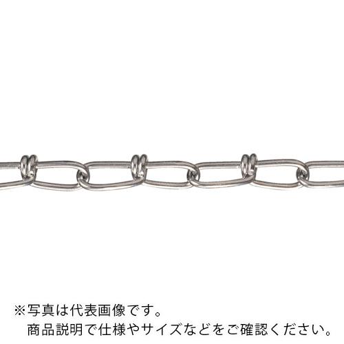 特長：ステンレス製でさびにくく、耐久性に優れます。複雑な曲げ形状により溶接なしで安定した強度が得られるチェーンです。仕様：全長(m)：10線径d(mm)：1.6内長P(mm)：22.8内幅W(mm)：4.5使用荷重(kN)：0.1510Mの...