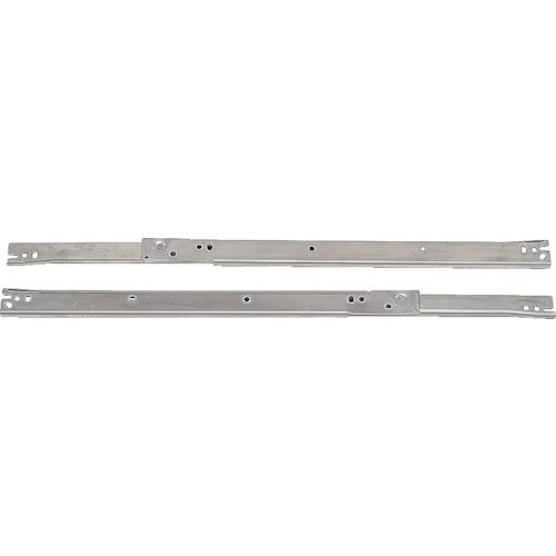 特長：ローラタイプの3/4スライドの2段引きレールです。レールの脱着ができます。レール端部がR形状(傾斜状)のため、最後までしっかり閉じるクロージング機構付です。ウレタンローラーを使用しているため静かでスムーズに動きます。引き出しを閉める時...