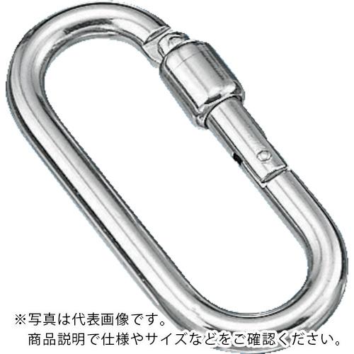 特長：環の付いた外開きの構造なので、不用意に開くことがありません。用途：チェーン・ワイヤ・ロープなどの連結や、端末の金具のジョイントに。仕様：使用荷重(kN)：0.98D(mm)：6L(mm)：66S(mm)：15W1(mm)：15.5W2...
