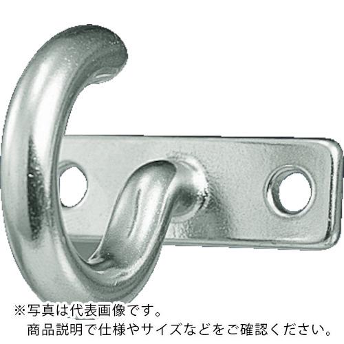 特長：設置幅の狭い面でも取り付け可能です。座ぐりなしタイプなので、ナベ頭などのねじをご使用ください。用途：壁面・床面・柱などに設置し、チェーン・ワイヤ・ロープの端末金具として。仕様：吊下荷重(N/kgf)：294/30使用荷重(kN)：0....