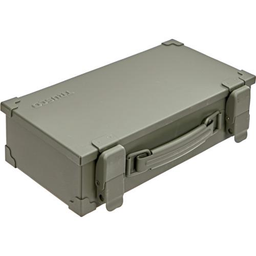 特長：トランク型の工具箱です。片開き開閉式です。仕様：色：OD外形寸法(mm)間口：270外形寸法(mm)奥行：145外形寸法(mm)高さ：70有効内寸(mm)間口：258有効内寸(mm)奥行：125有効内寸(mm)高さ：65南京錠(別売)...