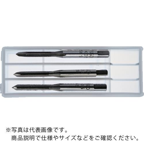 特長：ねじ穴を作製、さらえる（きれいにする）時に使用します。並目のねじ山の修正、作製用です。タングステンハンド組タップです。用途：被削材:鉄、軽金属。並目のねじ山の修正、作成。仕様：精度：JIS3級呼び寸法：M4ピッチ(mm)：0.7ねじ長...