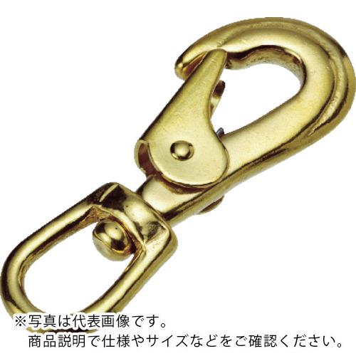 特長：アイの部分が回転するので、チェーンなどのよりとりになります。スプリングフックで手軽に開閉作業ができます。用途：チェーン・ワイヤ・ロープなどの連結や、端末の金具のジョイントに。連結金具として。仕様：使用荷重(kN)：0.2D(mm)：4...