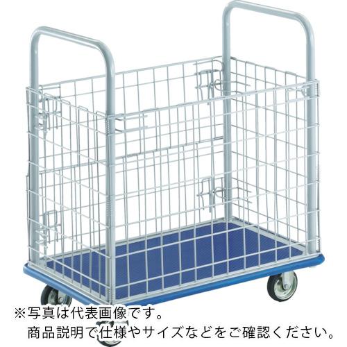 特長：ゴミ出しやリネンカートに向いてます。棒状の積載物を立てたまま一括搬送できます。仕様：均等荷重(kg)：250長さ(mm)：810幅(mm)：510高さ(mm)：205ハンドル高さ(mm)：895キャスター径(mm)：130適合ストッパ...