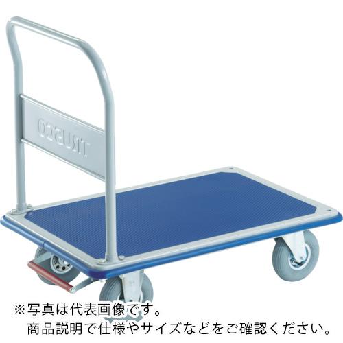 特長：ピン式ブレーキの完全ロックタイプ、車輪がぬれても滑りません。仕様：均等荷重(kg)：300長さ(mm)：1225幅(mm)：775高さ(mm)：330ハンドル高さ(mm)：920キャスター径(mm)：220付属ストッパー：500NAR...