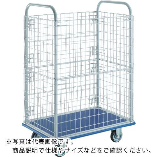特長：ゴミ出しやリネンカートに向いてます。棒状の積載物を立てたまま一括搬送できます。仕様：均等荷重(kg)：500長さ(mm)：1225幅(mm)：775高さ(mm)：295ハンドル高さ(mm)：1520キャスター径(mm)：200適合スト...