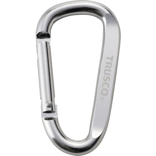 特長：カギやツールをワーキングベルトに吊るすことが可能です。用途：土建作業などに。仕様：色：シルバー幅(mm)：33耐荷重(kg)：1.5高さ(mm)：60内寸(mm)：48材質／仕上：アルミニウム注意：登山用ではありません。　●代表画像に...