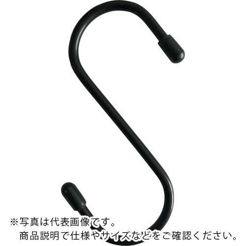 特長：スチール製S字フックです。用途：物の吊り下げ、引っ掛けとして。仕様：使用荷重(kN)：0.15色：黒D(mm)：4L(mm)：100S(mm)：32材質／仕上：スチール表面処理：粉体塗装　●代表画像について 商品によっては、代表画像を...
