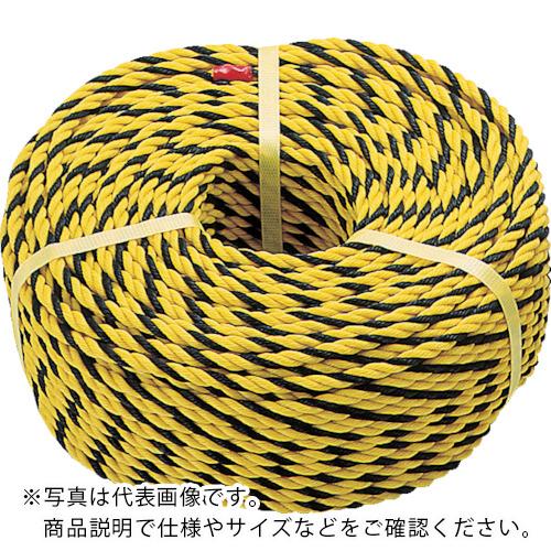 特長：安全標識、区画整理用として使用できる黒色と黄色の2色のトラロープです。用途：立入禁止・危険区域の表示。仕様：色：黄/黒線径(mm)：7.5長さ(m)：30包装形態：バンド掛巻材質／仕上：ポリエチレン（PE）注意：本ロープは、区画整理や...