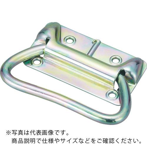 特長：ばね付により、振動によるハンドルのガタつきがありません。用途：各種コンテナ、業務機器に。各種キャビネットなどに。仕様：幅(mm)：70高さ(mm)：40穴径(mm)：4.5参考使用荷重(kN)：0.2材質／仕上：スチール（SPCC）表...
