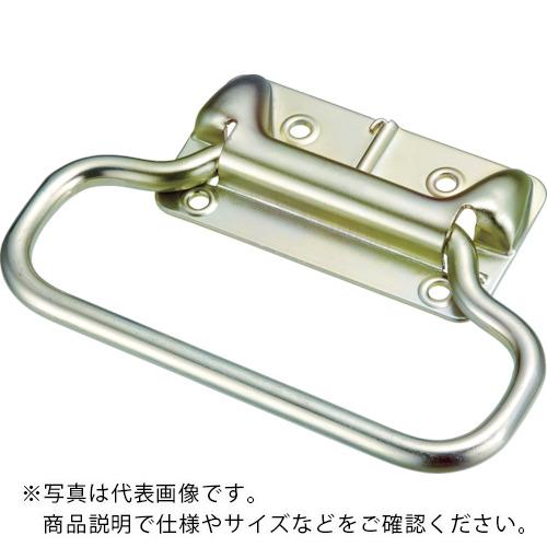 特長：ばね付により、振動によるハンドルのガタつきがありません。ハンドルが大きく手袋をしていても握りやすいです。用途：各種コンテナ、業務機器に。各種キャビネットなどに。仕様：幅(mm)：88高さ(mm)：47穴径(mm)：5.5参考使用荷重(...
