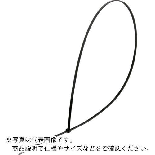 特長：主に屋外での結束に適した汎用性の高いタイプです。用途：ワイヤ、ケーブル、ホースなどの結束に。仕様：色：黒幅(mm)：7.6長さ(mm)：240厚さ(mm)：1.8最大結束径(mm)：61引張強度(N)：539一度締めると、切断しない限...