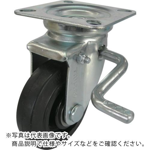 特長：従来のプレス製ホイールゴム車よりも約10%軽くなっています。ストッパーを掛けると、ワンアクションで車輪の回転と自在キャスターの旋回を同時に止めることができます。用途：事務機器や家具、運搬車や軽量ラック等、幅広い用途に。仕様：許容荷重(...