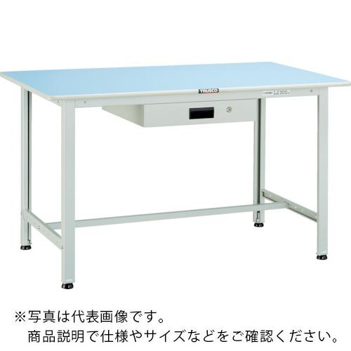 特長：引出しは左右に取り付け位置を調整できます。膝上で邪魔にならない薄型の引出し付です。青色の天板には鎮静作用と視認性が高まる効果があります。青色ポリ化粧天板を使用し、目に優しく、長期間の作業でも負担が軽減できます。商品の仕分けや検品に最適...