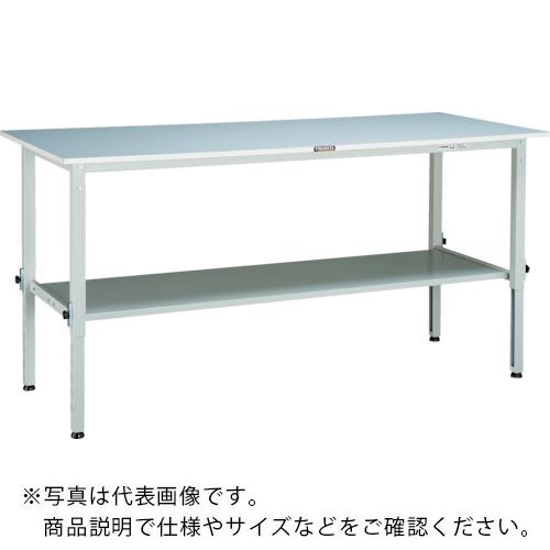 特長：650〜950mmの間で50mmピッチの高さ調節が可能です。下棚を設置することで物を置くことができます。高さ調節が650〜950mm（調整ピッチ50mm）までできますので、作業内容に合わせて座り作業・立ち作業のいずれにもご利用できます...