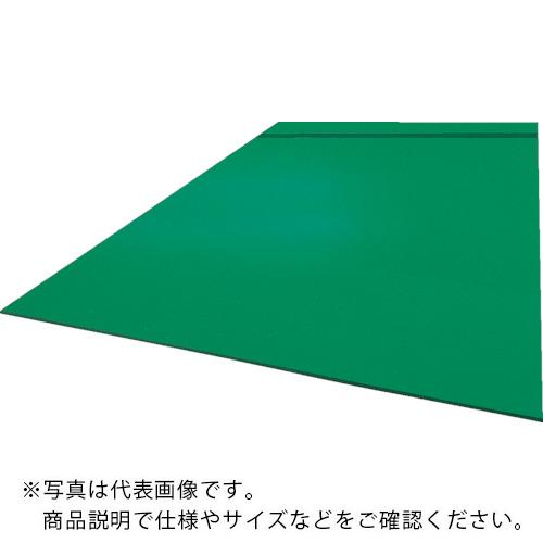 特長：ワークや作業台表面の傷防止に役立ちます。用途：作業台や棚のマットに。仕様：間口(mm)：1700奥行(mm)：900厚さ(mm)：2色：グリーン(表面)、黒(裏面)各種サイズカット可能材質／仕上：軟質塩化ビニール注意：仕上がり寸法は、...