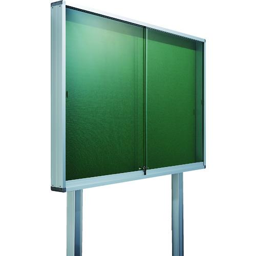 特長：脚付型は脚部埋め込み式です。内部掲示板はグリーンクロスを使用しています。仕様：板面色：グリーン枠色：シルバー板面外寸(mm)縦：1230板面外寸(mm)横：1830厚さ(mm)：107適合脚：‐取付タイプ：脚部埋め込み式ピン対応：○脚...