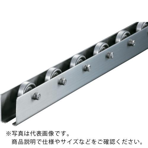 特長：オールステンレス製のため、ぬれたワーク、水分のかかる所での使用が可能です。用途：食品関係、クリーンルーム関係での使用に。仕様：ホイール径(mm)：38ホイール幅(mm)：12ピッチ(mm)：75機長(mm)：2000A寸法(mm)：2...