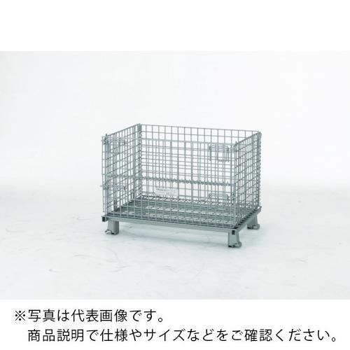 特長：メッシュ構造で強度に優れています。開閉部はコイルを使用し開閉操作は簡単です。立体格納による所要空間の節減と折りたたみによる保管スペースの有効利用ができます。最も汎用的に普及しているサイズです。用途：各種工場、作業現場に。仕様：最大積載...