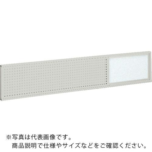 特長：左側には、工具などを引っ掛けるフックを取り付けるパンチングの穴があいており、右側にホワイトボードが取り付けられています。仕様：間口(mm)：749奥行(mm)：40高さ(mm)：332適合作業台：CLMタイプパンチングパネルとホワイト...