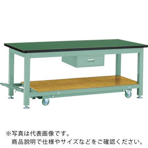 特長：本体は構造用鋼管、圧延鋼材で、接続部分はすべて溶接で接合しています。深めの引出しが付いており、ゆとりのある収納・管理ができます。収納時はペダルが折りたためます。仕様：天板材質：リノリューム張間口(mm)：1800奥行(mm)：900高...