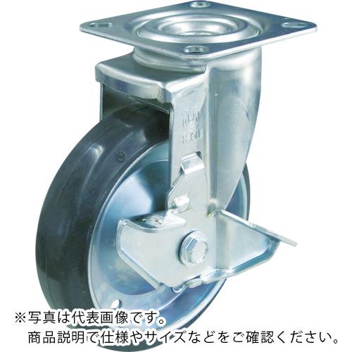 特長：走行性、耐荷重性を備えた標準的な軽・中量荷重用キャスターです。運搬台車やロールボックスパレット、その他一般作業用に数多く使用されている標準寸法のキャスターです。自在旋回部はダブルベアリングを採用しています。用途：運搬台車やロールボック...