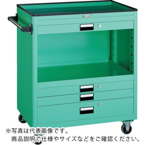 特長：棚板は固定棚のみ標準ですが、オプションで自由棚が追加できます。全ての引出しに鍵が掛ります。仕様：最大積載量(kg/台)：150均等積載量(kg/段)：40色：ホワイト間口(mm)：820奥行(mm)：500高さ(mm)：880キャスタ...
