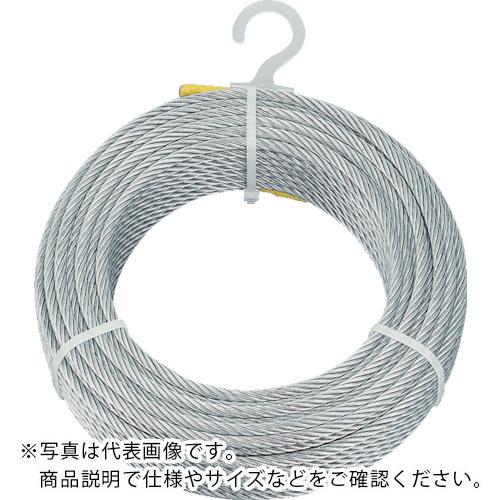 特長：ワイヤロープの中で、耐食性を要求される場合に使われる一般的なワイヤロープです。仕様：ロープ径(mm)：3長さ(m)：100使用荷重(kg)：80亜鉛メッキ付ワイヤロープの構造：3mm 6×7、4mm 6×7、6mm 6×19、9mm ...