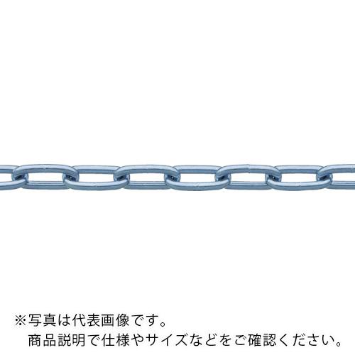 特長：切断済みチェーンですので、すぐにご使用いただけます。用途：間仕切り・転倒防止。仕様：全長(m)：10線径d(mm)：4.8内長P(mm)：27内幅W(mm)：7使用荷重(kN)：1.47箱入材質／仕上：スチール表面処理:ユニクロメッキ...
